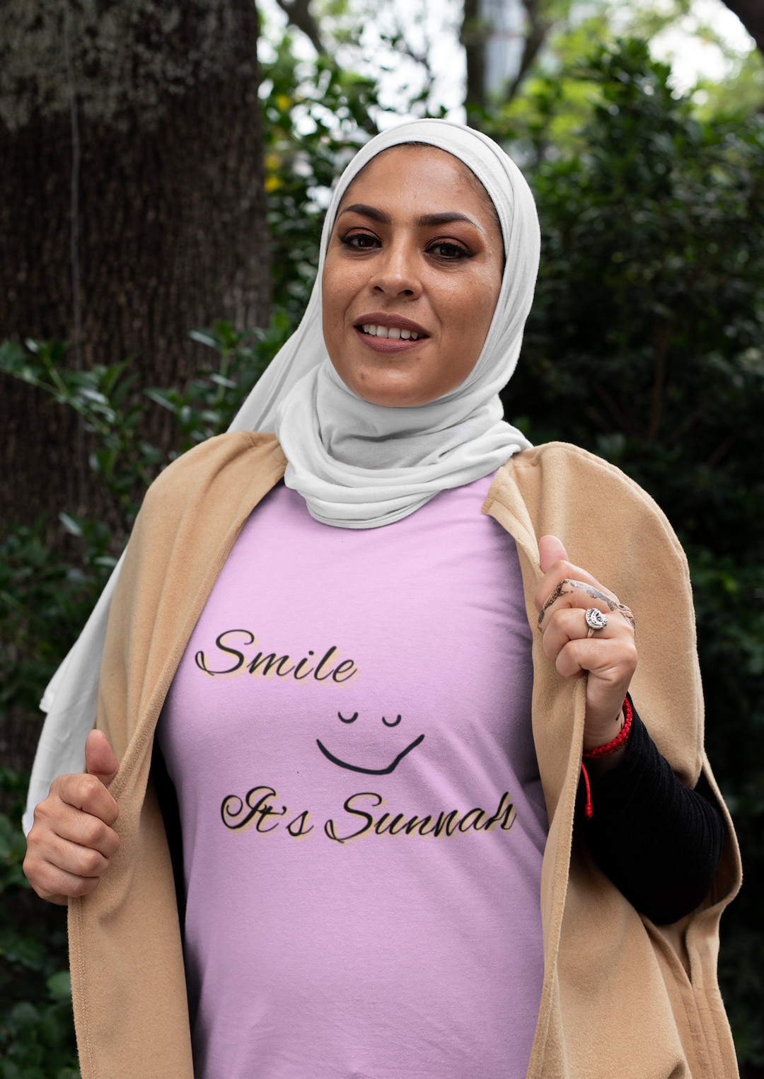 Smile Its Sunnah Tee, Muslim Gift, Eid Gift, Muslim Motivational Tee ...