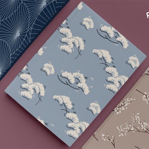 Vintage Japanese Digital Paper Set, Seamless Textures, Patterns ...