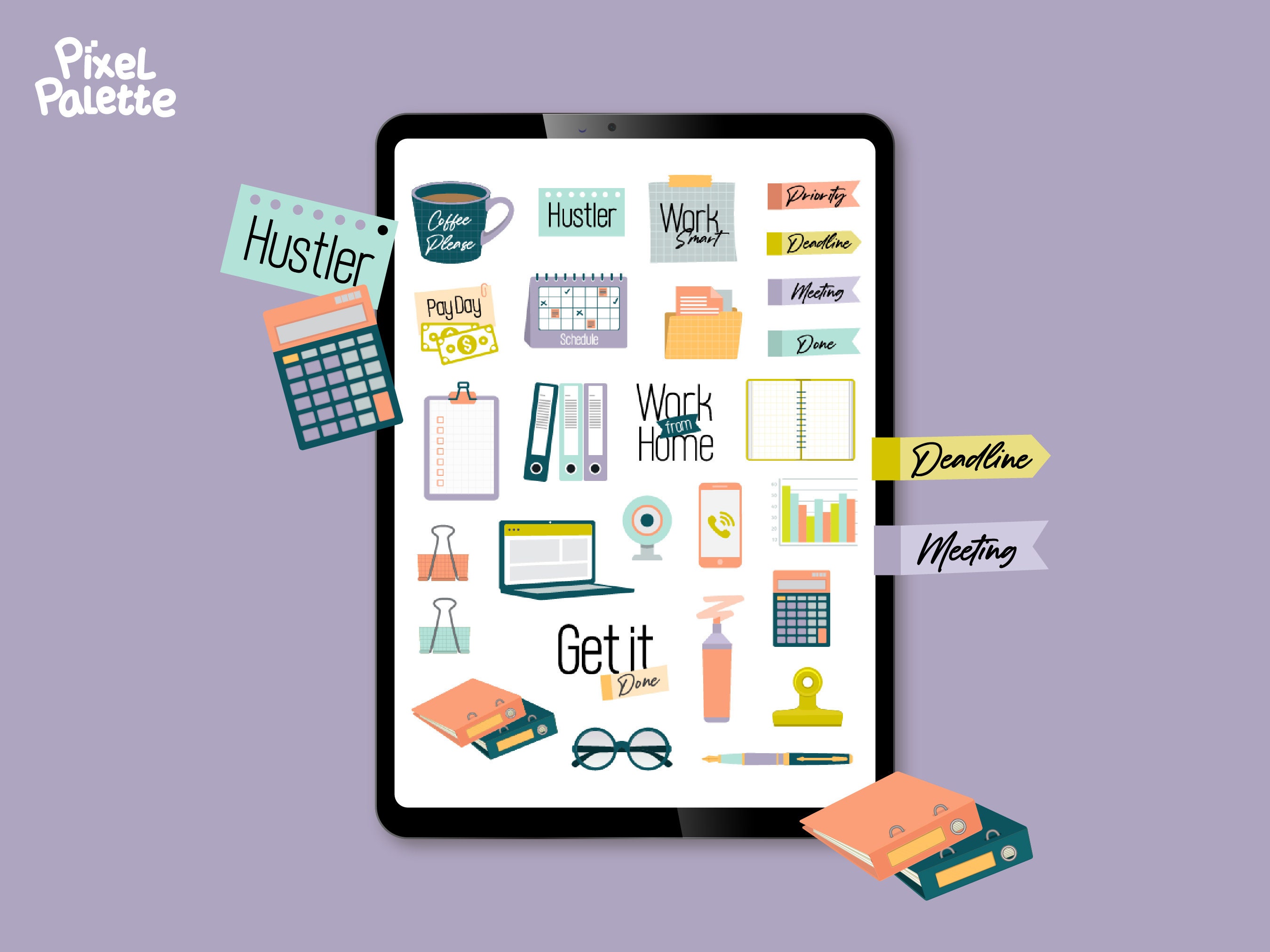 Office Clipart Digital Stickers Printable - Etsy