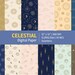 Celestial Digital Paper Set, Seamless Textures, Patterns, Backgrounds ...