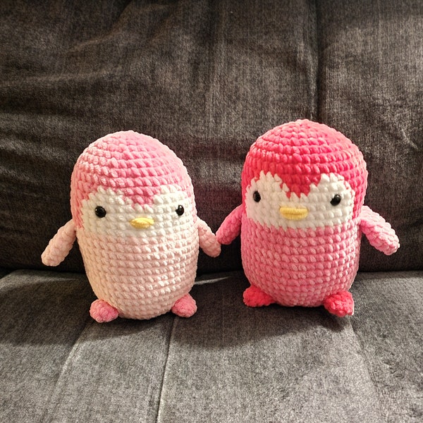 Pink Penguin Plush - Etsy