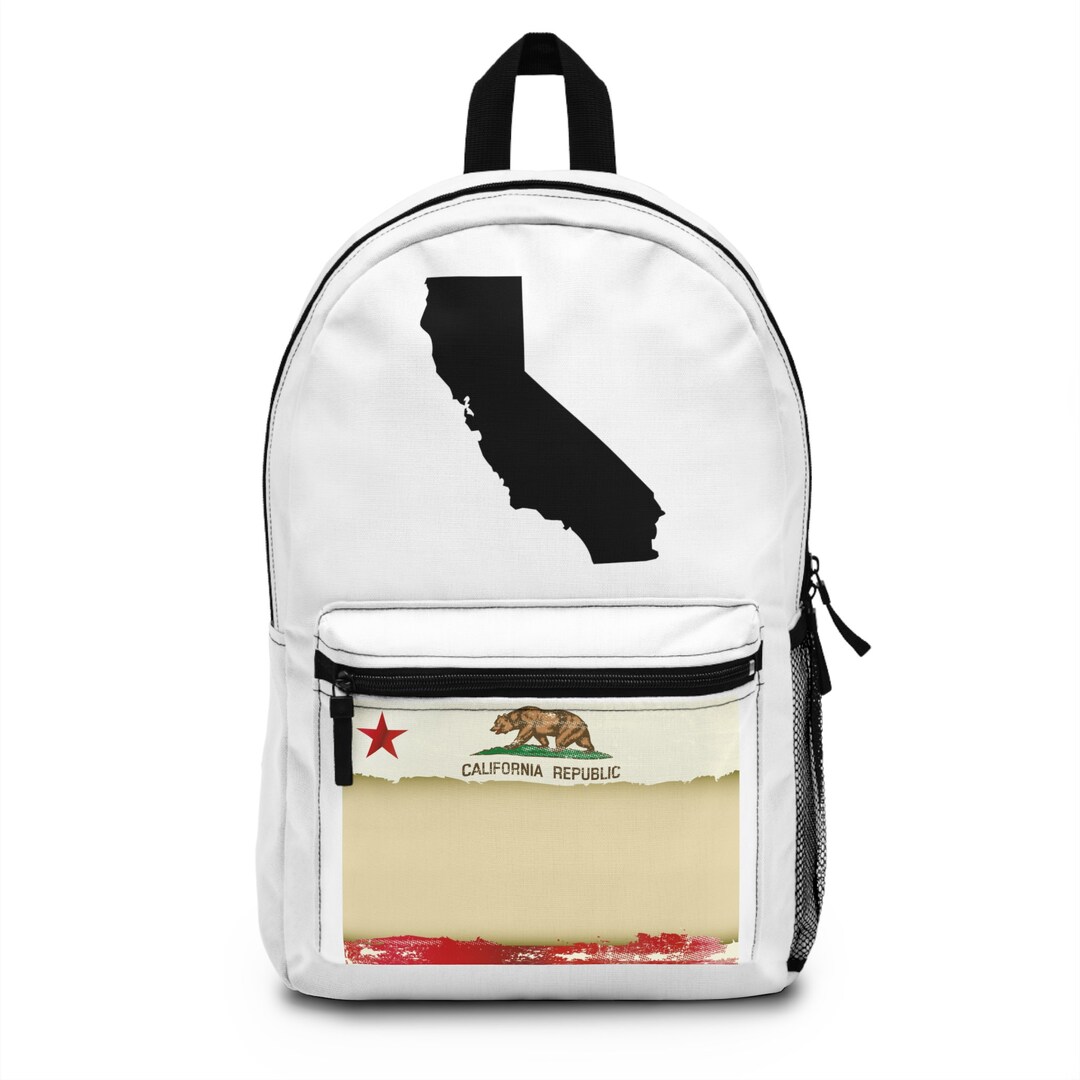 Backpack, California State Flag and State Outline - Etsy