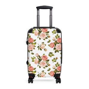 Roses Suitcase, Classic Rose, Vintage Rose, Girly Suitcase, Feminine ...