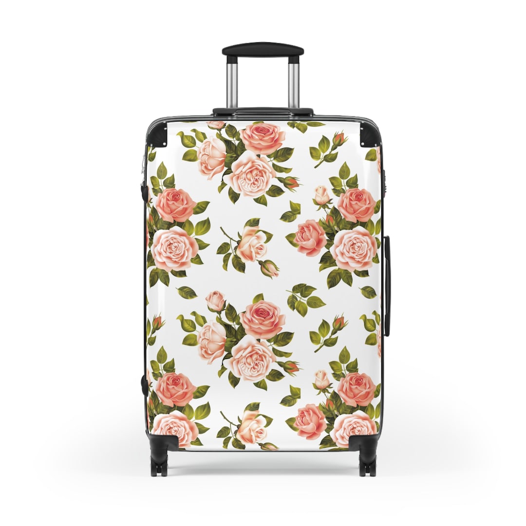 Roses Suitcase, Classic Rose, Vintage Rose, Girly Suitcase, Feminine ...