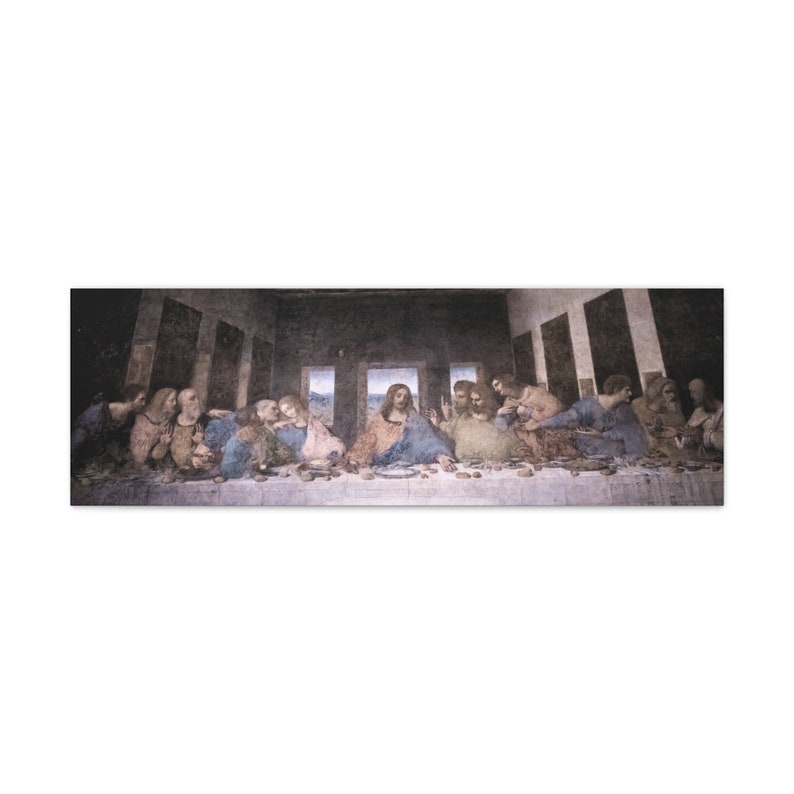 Canvas Gallery Wraps, the Last Supper, 36x12inches, Easter, Maundy ...