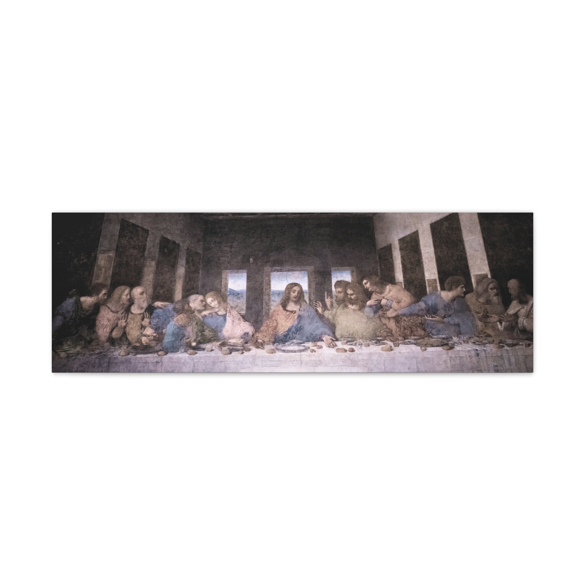 Canvas Gallery Wraps, the Last Supper, 36x12inches, Easter, Maundy ...