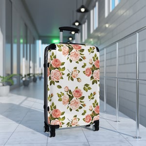 Roses Suitcase, Classic Rose, Vintage Rose, Girly Suitcase, Feminine ...