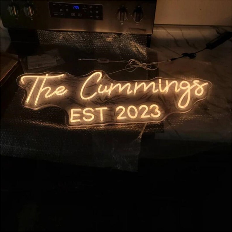 Personalised Large Led Neon Lights Sign Customizable for Wall Decor ...