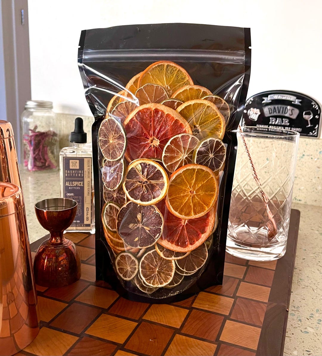 Resealable Citrus Bag - 100+ Piece Dehydrated Citrus Wheels - Dried ...