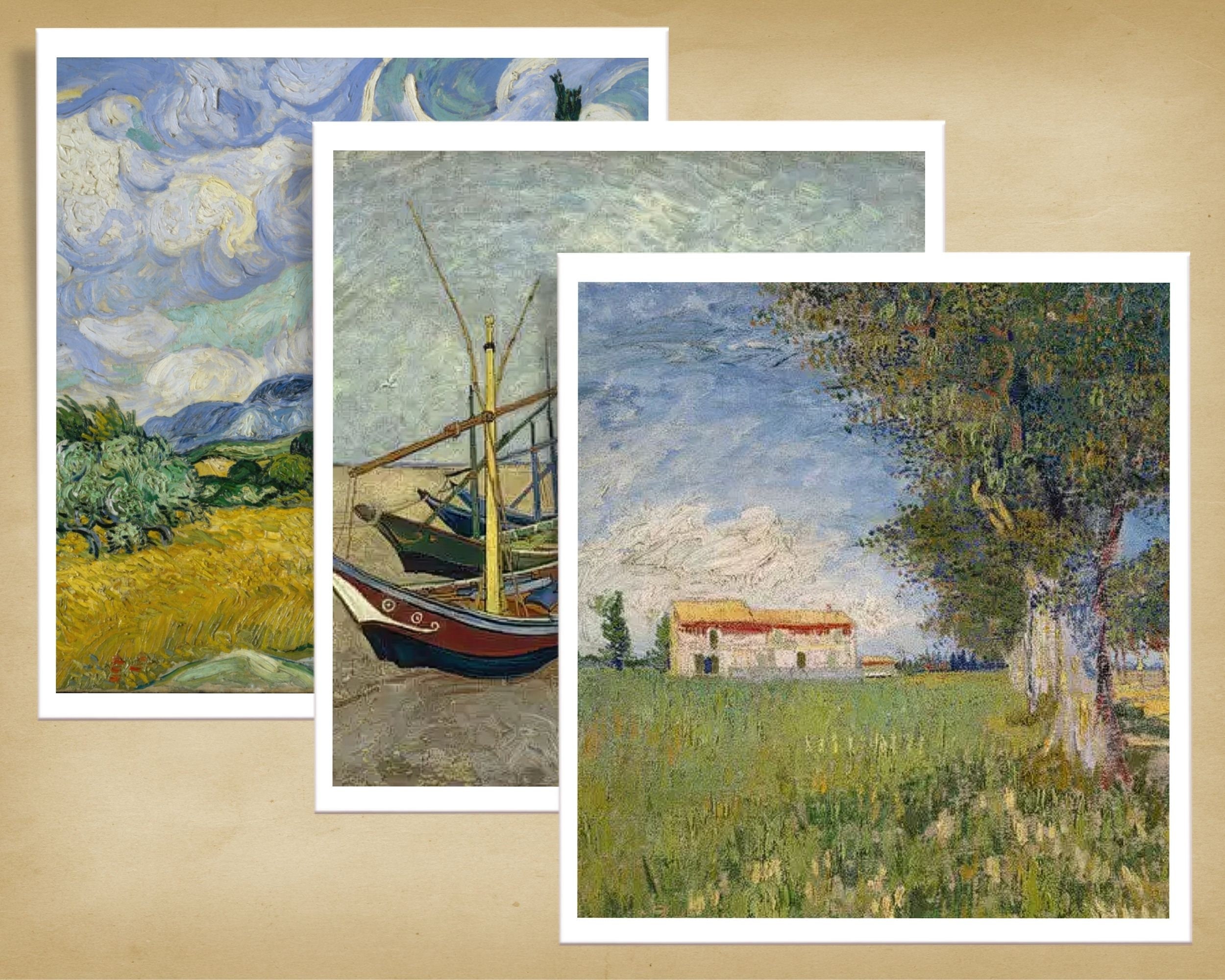 30 Vincent Van Gogh Paintings Digital Paper Van Gogh Paintings, Digital ...