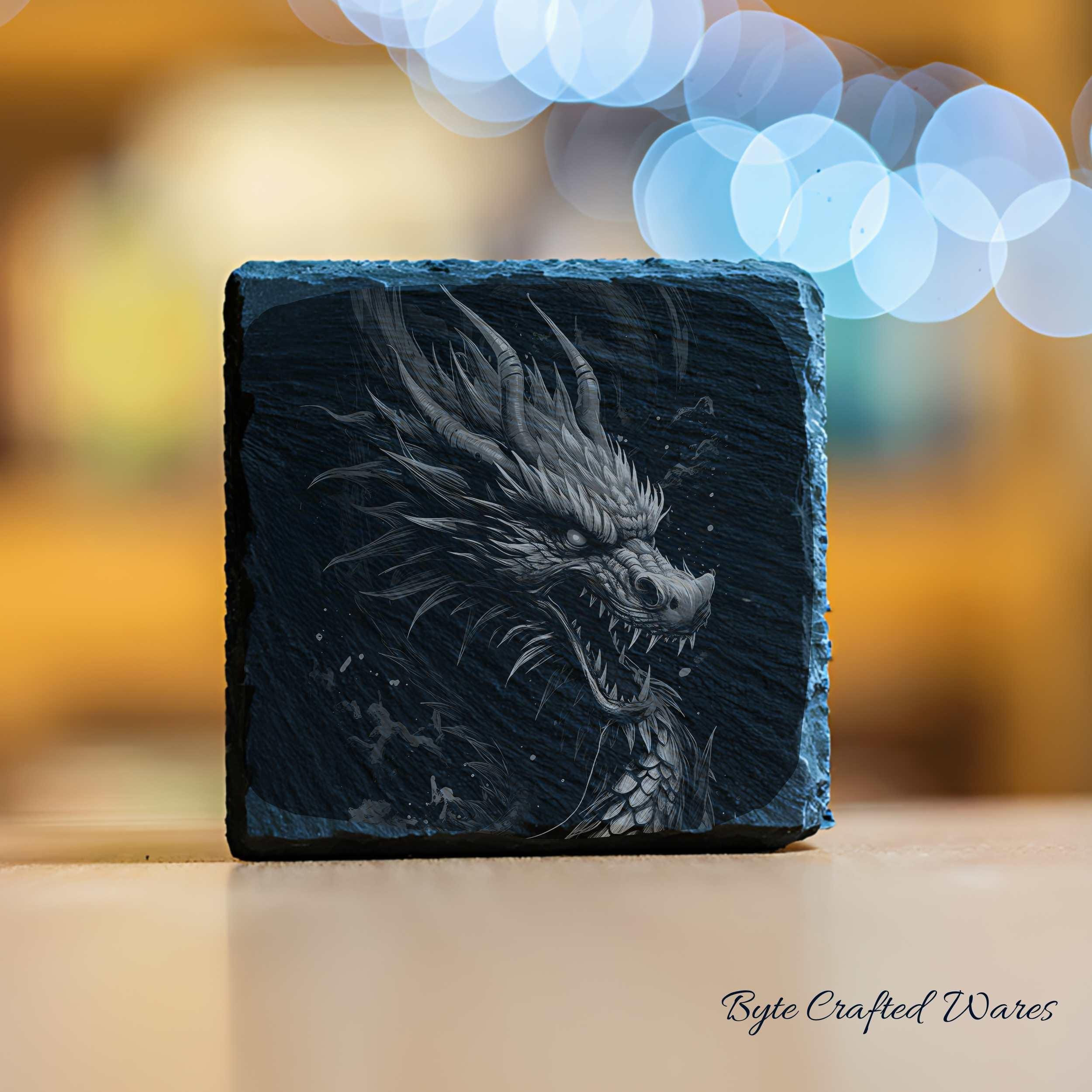 Dark Dragon PNG for CNC, Laser Ready Engrave, Laser Burn Png, Glowforge ...