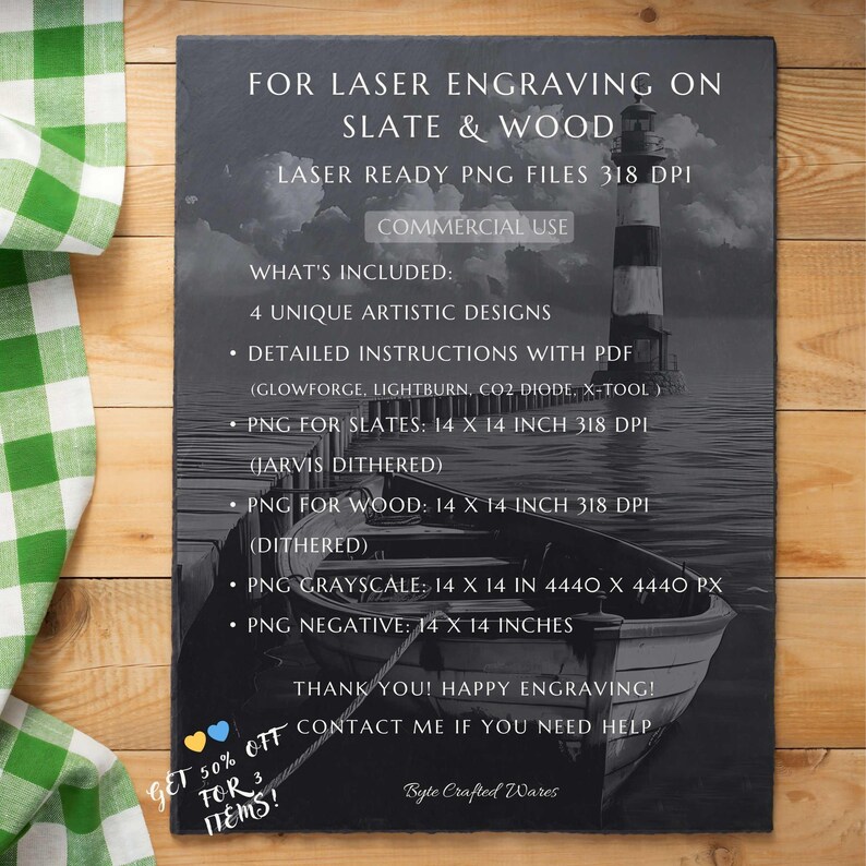 Lighthouse PNG Laser Engraving File, Light House Slate Coaster Design ...