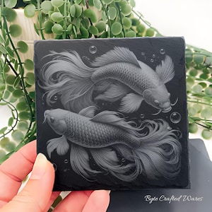 Koi Fish PNG Japanese Laser Engraving, Koi Carp CNC File, Zen Art Laser ...