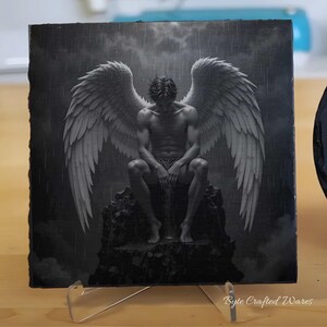 Fallen Angel PNG, Angel Man in the Rain, Laser Engrave File, PNG for ...