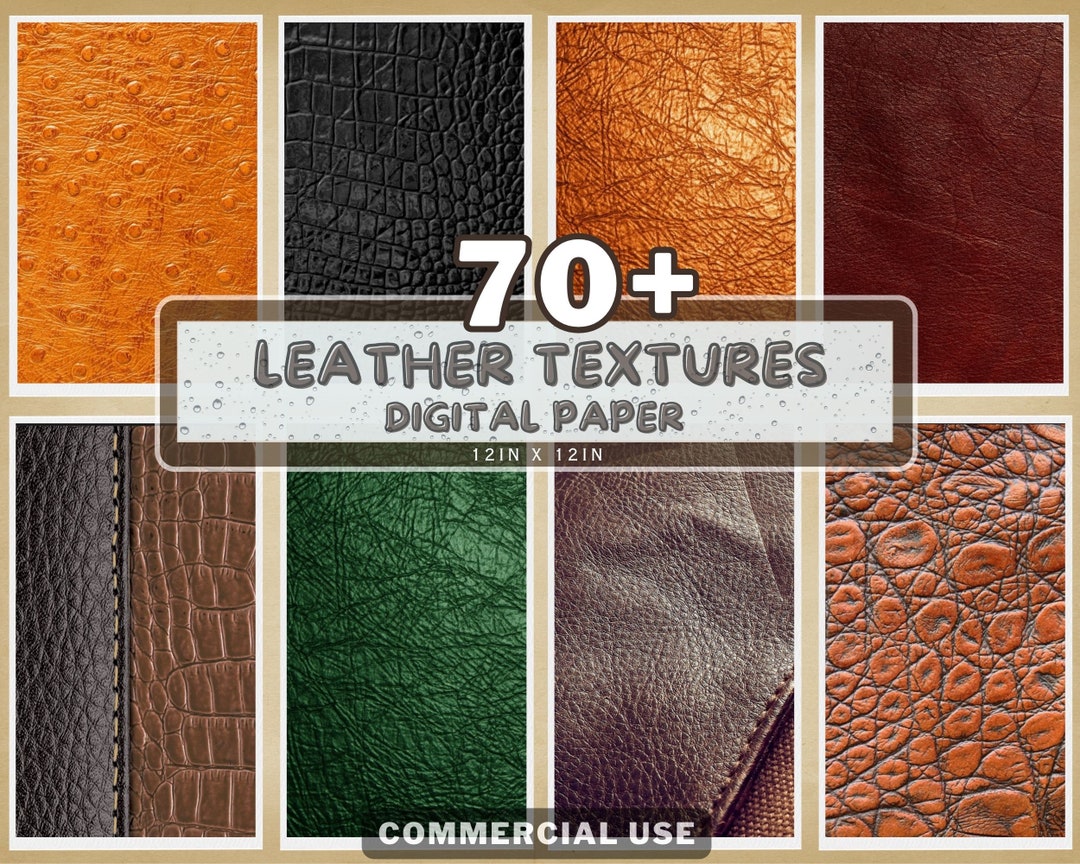 70+ Leather Textures Digital Papers, Rustic Leather Page, Leather ...