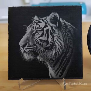 Tiger PNG Laser Ready Engraving File, Slate and Wood Engraving Bundle ...