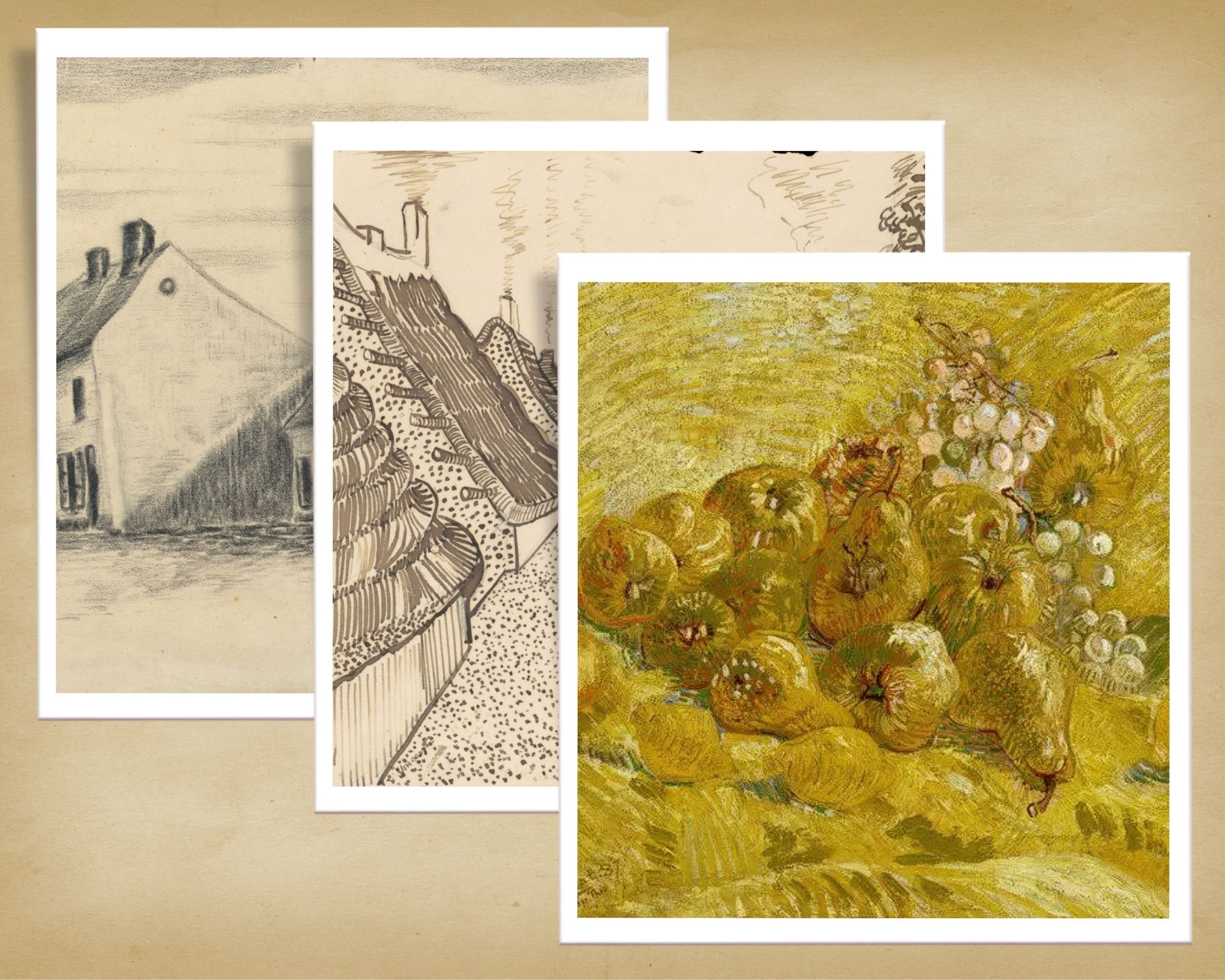 30 Vincent Van Gogh Paintings Digital Paper Van Gogh Paintings, Digital ...