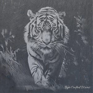 Tiger PNG Laser Ready Engraving File, Slate and Wood Engraving Bundle ...