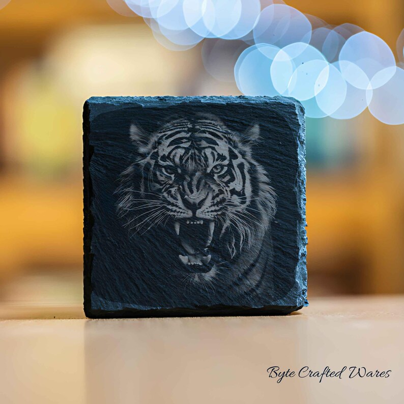 Tiger PNG Laser Ready Engraving File, Slate and Wood Engraving Bundle ...