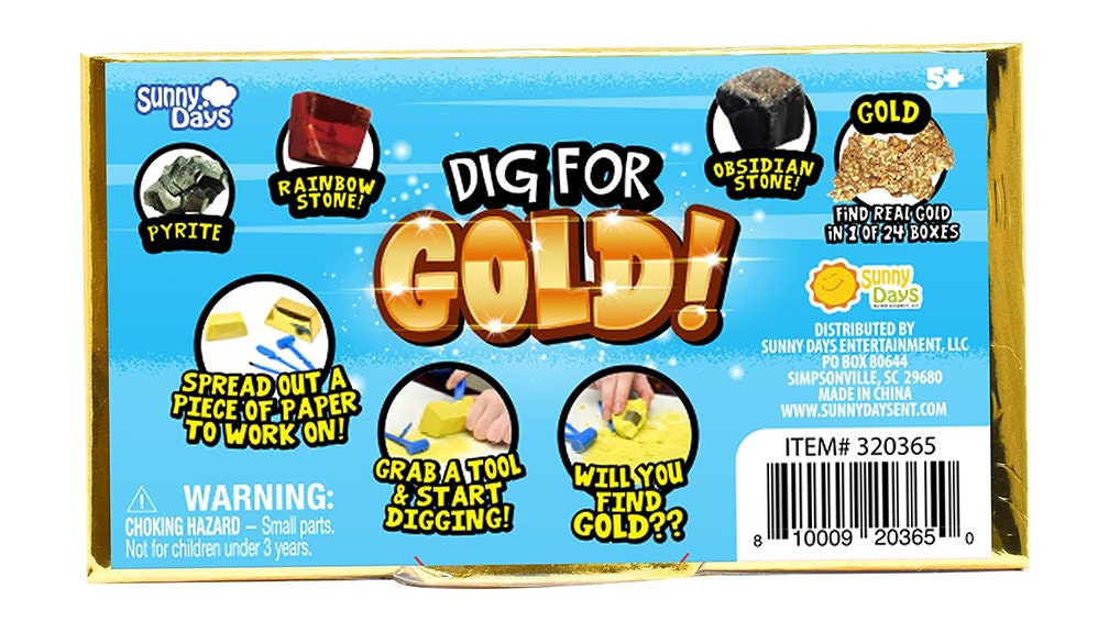 Gold Treasure Dig Bars for Kids - Etsy