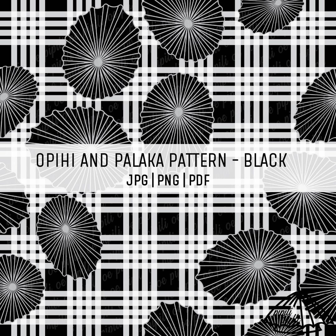Opihi and Palaka Pattern - Palaka Seamless Pattern - Hawaii Sublimation ...
