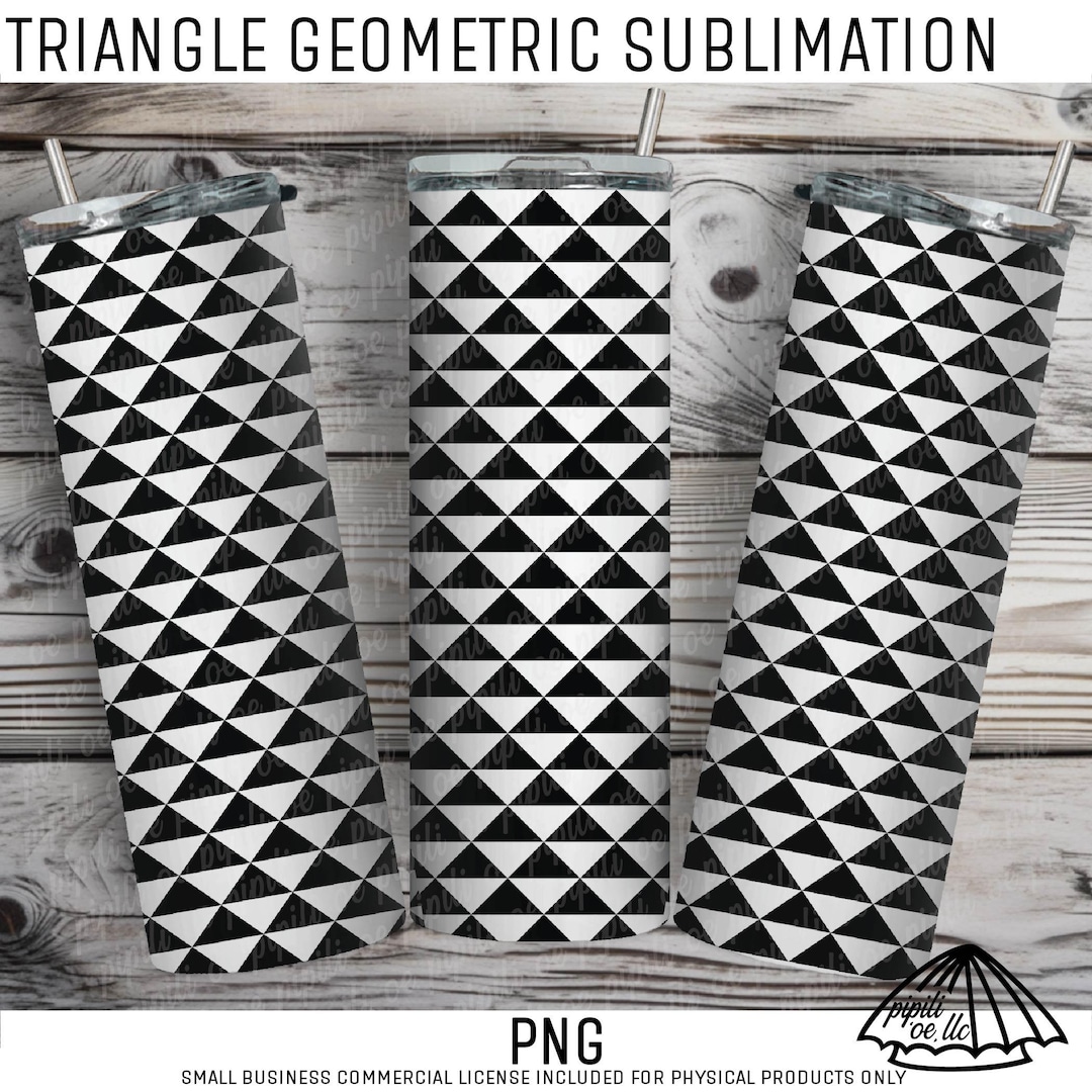 Triangle Geometric Design for Sublimation on Skinny Tumblers - Hawaiian ...