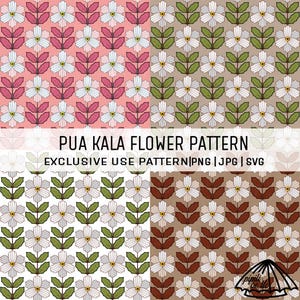 Pua Kala Flower Pattern for Exclusive Use - Unlimited Personal and ...