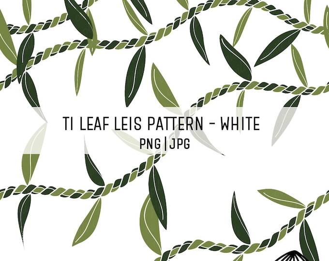 Ti Leaf Ribbon Lei - Etsy