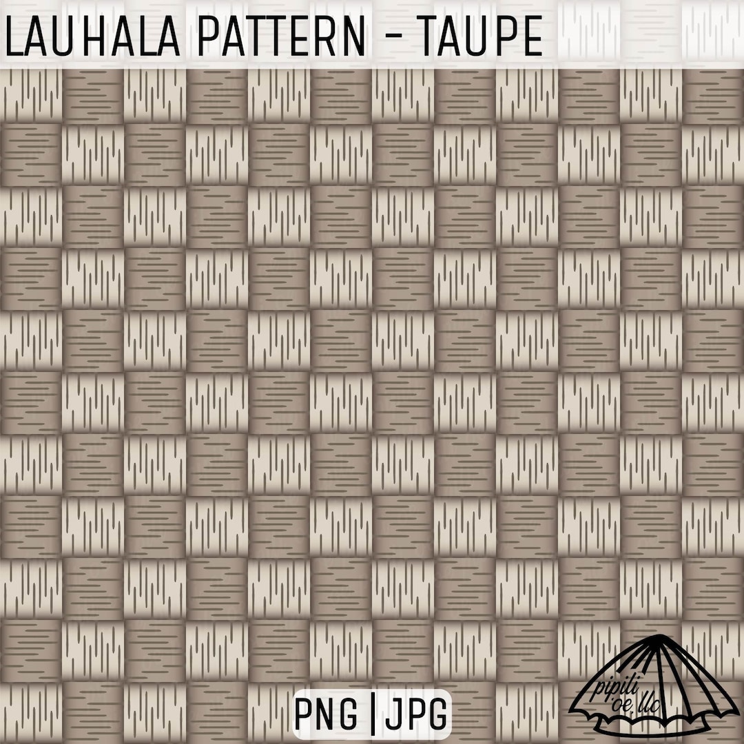 Lauhala Pattern - Taupe - Hawaii Seamless Pattern - Hawaii Sublimation ...