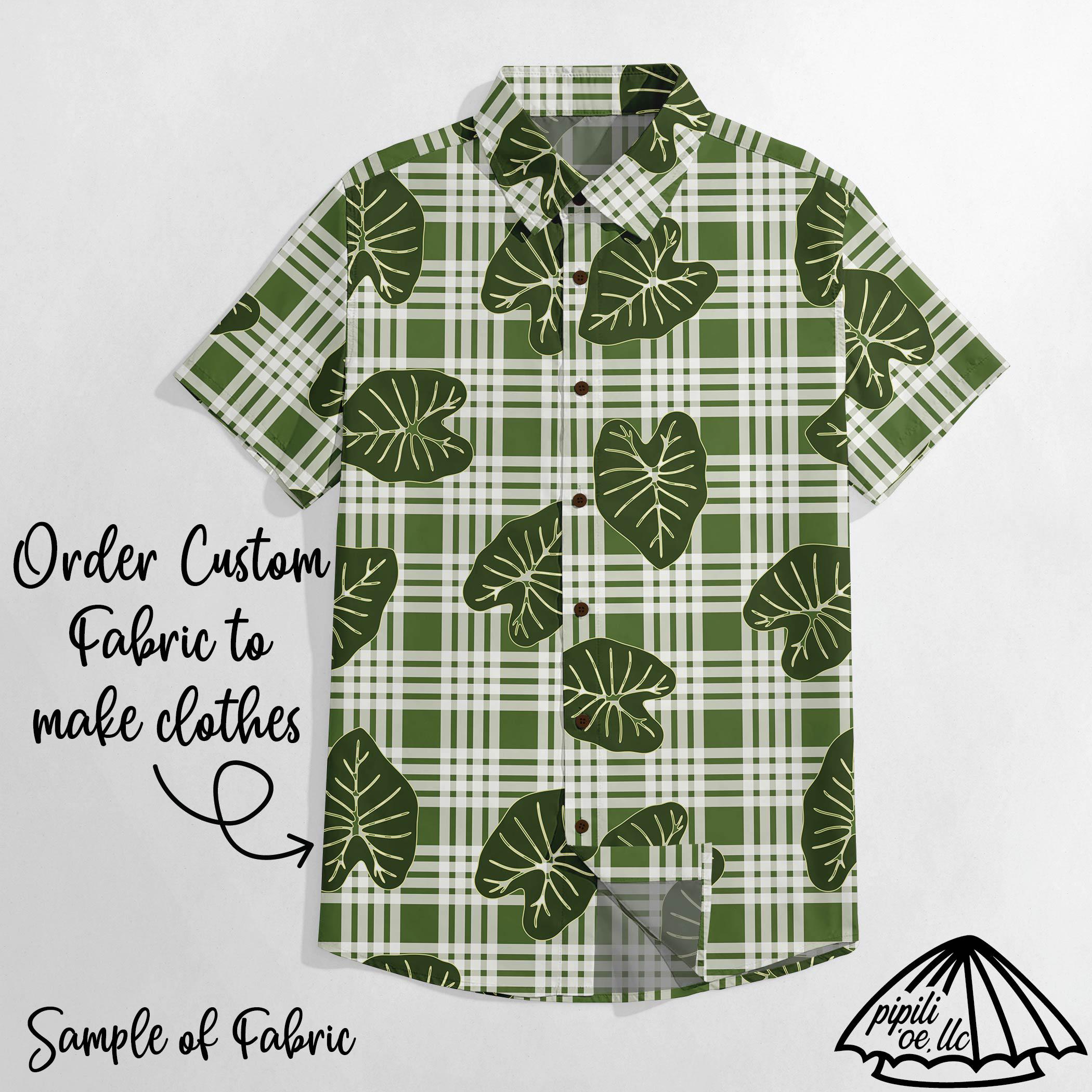 Kalo Leaves and Palaka Pattern - Nature - Hawaiian Design for ...