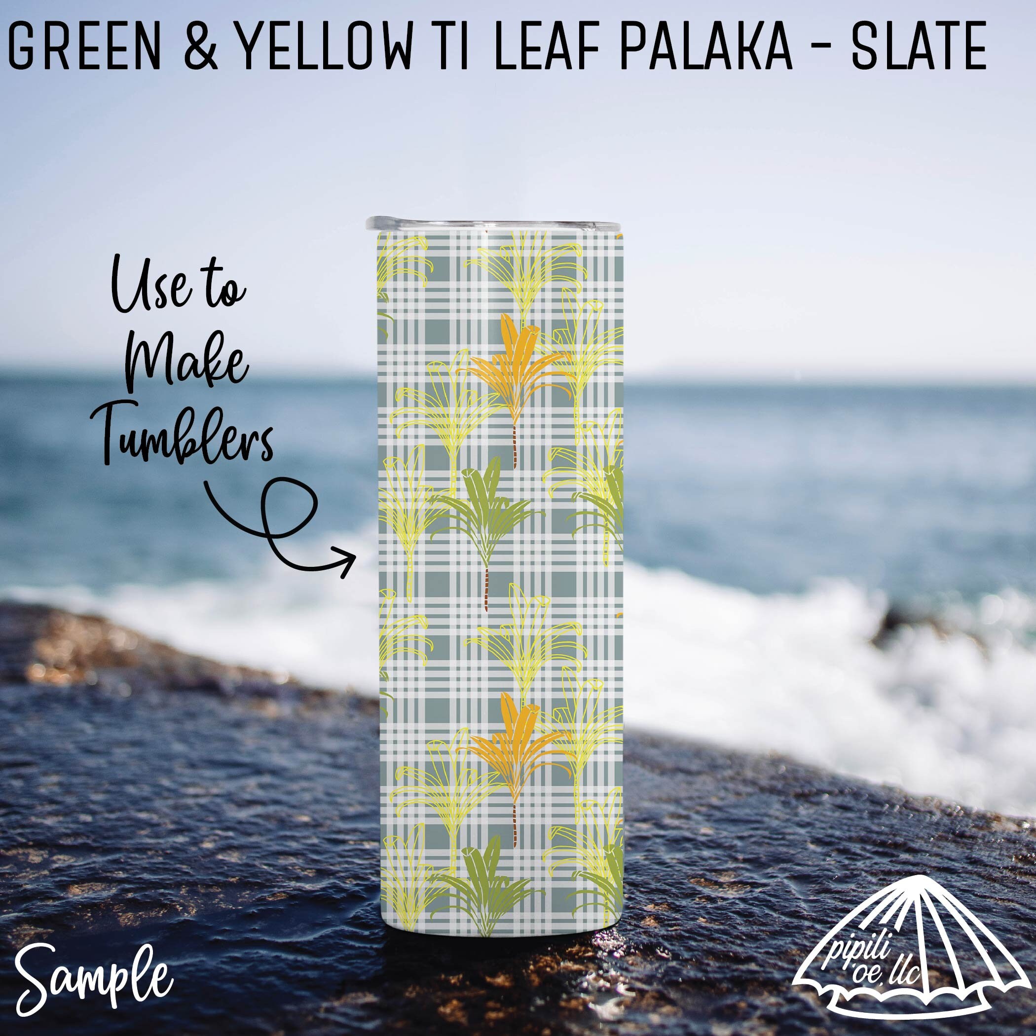 Green and Yellow Ti Leaf Palaka Pattern PNG Seamless Repeating PNG ...