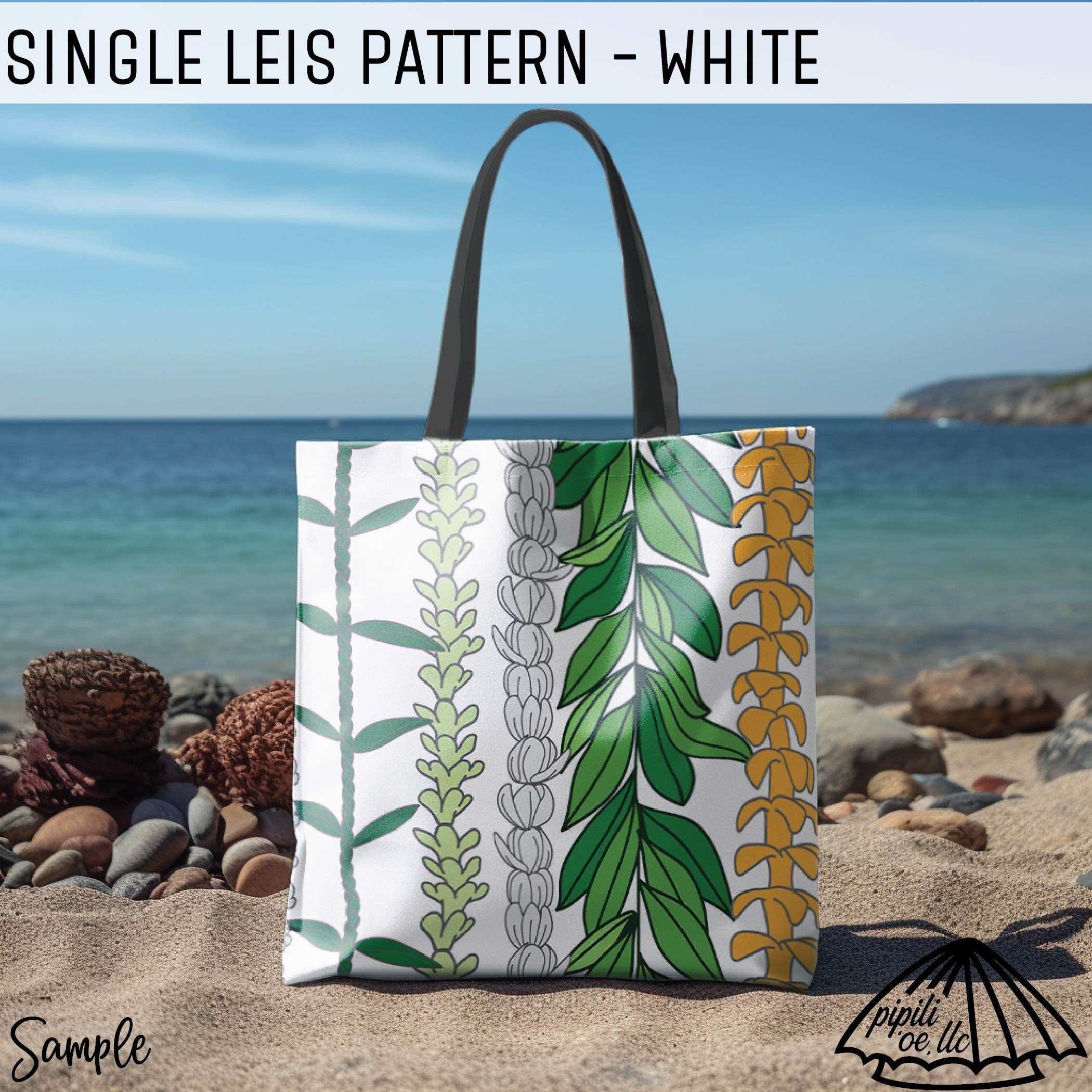 Single Leis Pattern - White - Puakenikeni Lei - Pikake Lei - Maile Lei ...