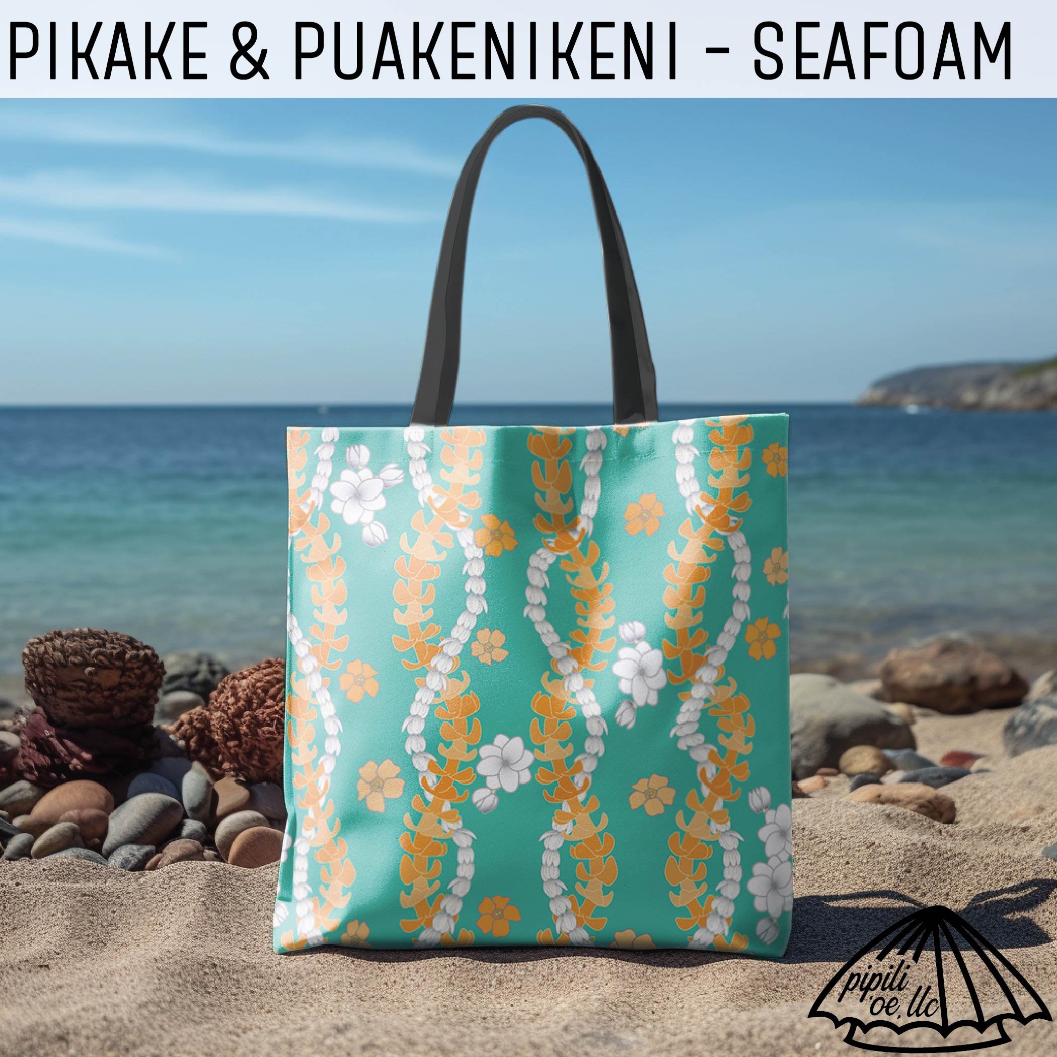 Pikake and Puakenikeni Lei Pattern Seafoam Pikake Lei Seamless ...