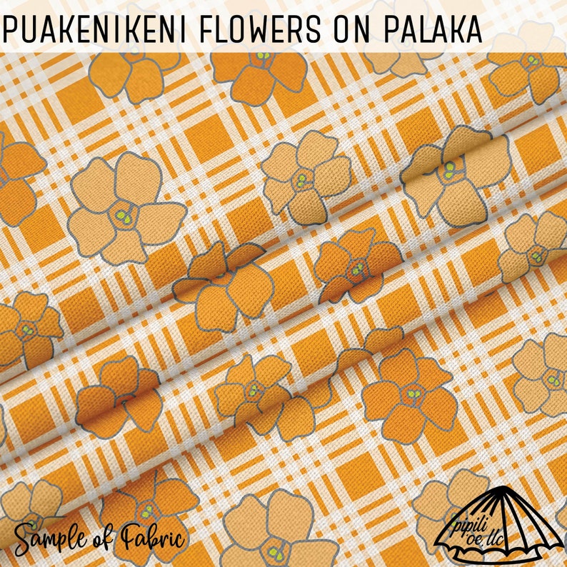 Puakenikeni Flowers on Palaka Pattern Puakenikeni Repeat PNG Hawaii ...