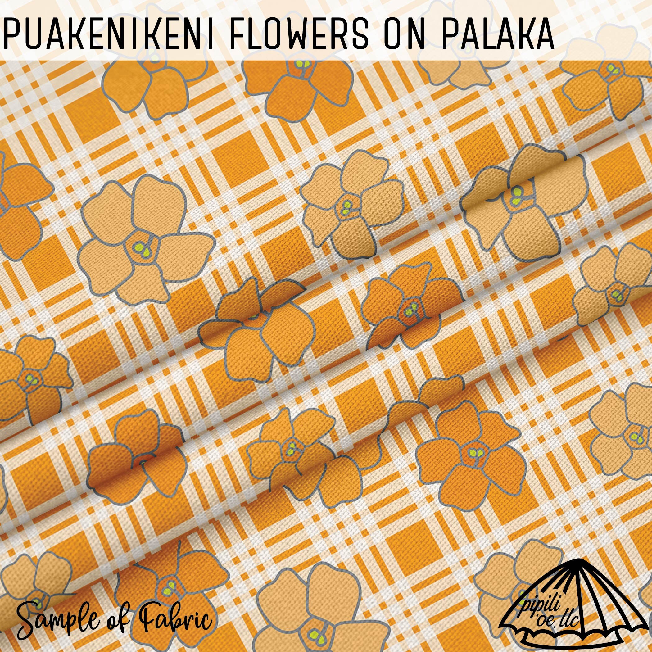 Puakenikeni Flowers on Palaka Pattern Puakenikeni Repeat PNG Hawaii ...