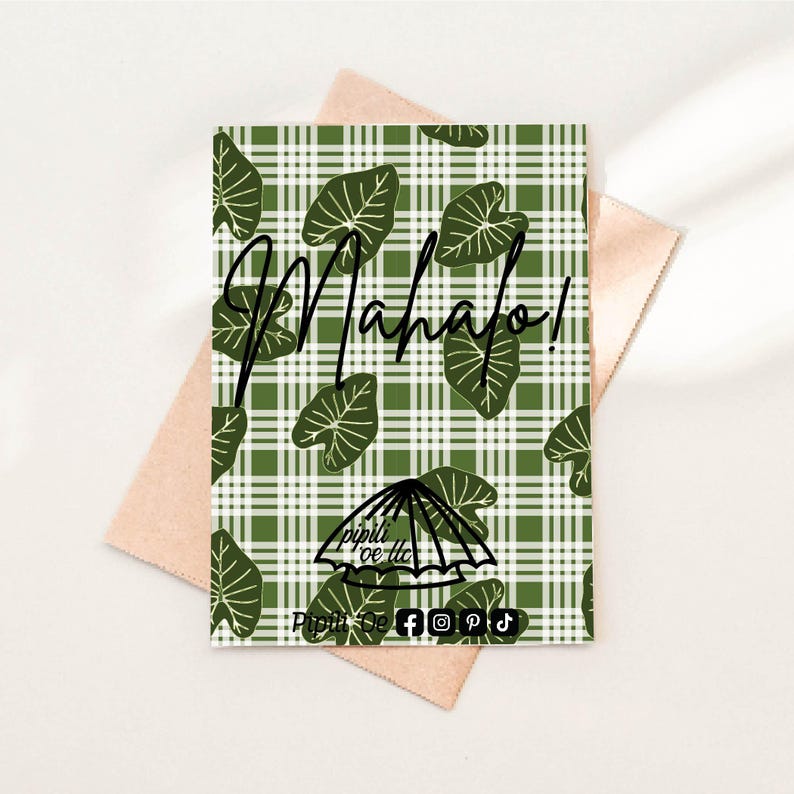 Kalo Leaves and Palaka Pattern - Nature - Hawaiian Design for ...