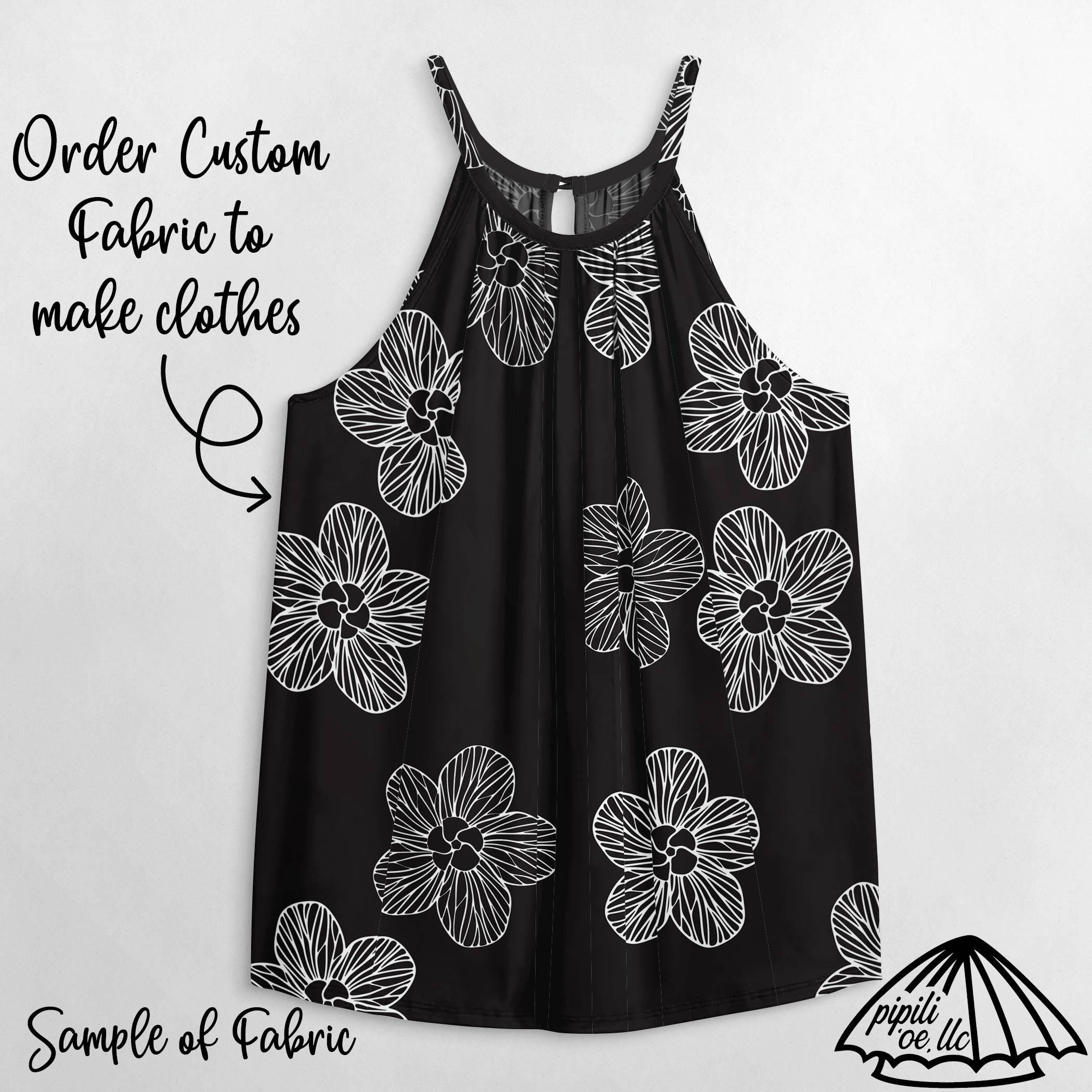 Hau Line Art Pattern - Black - Hau Flower Design - Fabric Printing PNG ...