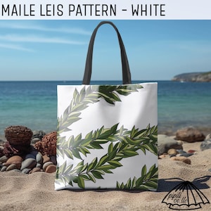 Maile Leis Pattern - White - Maile Lei Clip Art - Hawaii Seamless ...