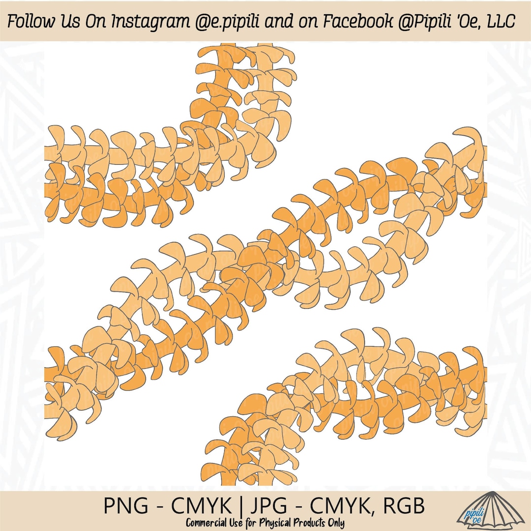 Double Puakenikeni Lei Pattern - White - Puakenikeni Lei Seamless ...