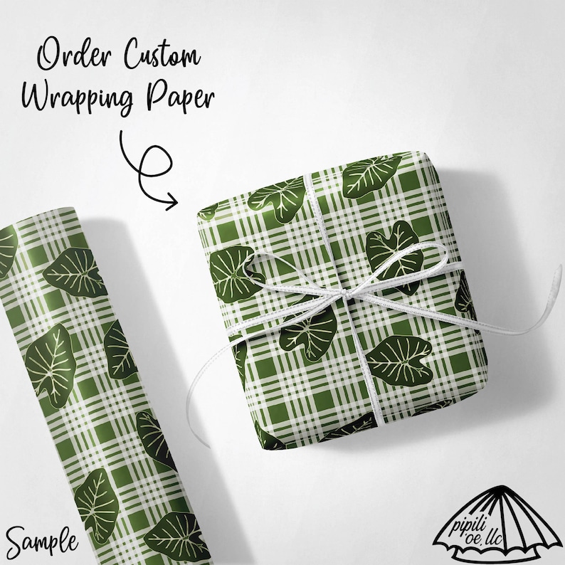Kalo Leaves and Palaka Pattern - Nature - Hawaiian Design for ...