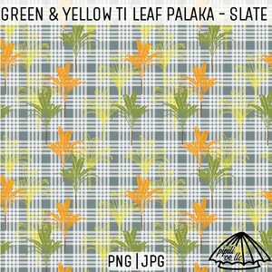 Green and Yellow Ti Leaf Palaka Pattern PNG - Seamless Repeating PNG ...