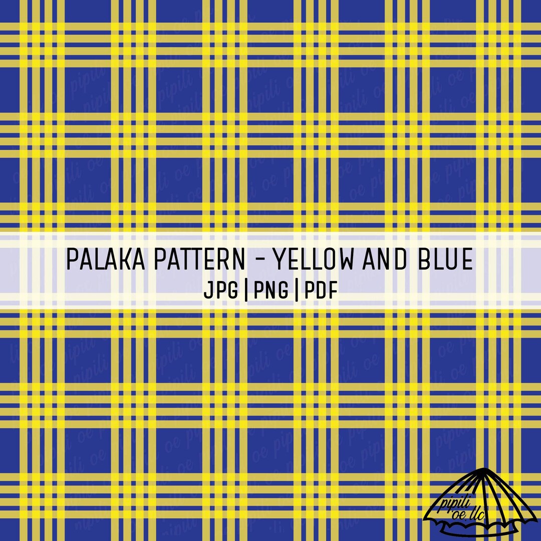 Palaka Pattern - Yellow and Blue - Palaka Repeating Pattern - Palaka ...