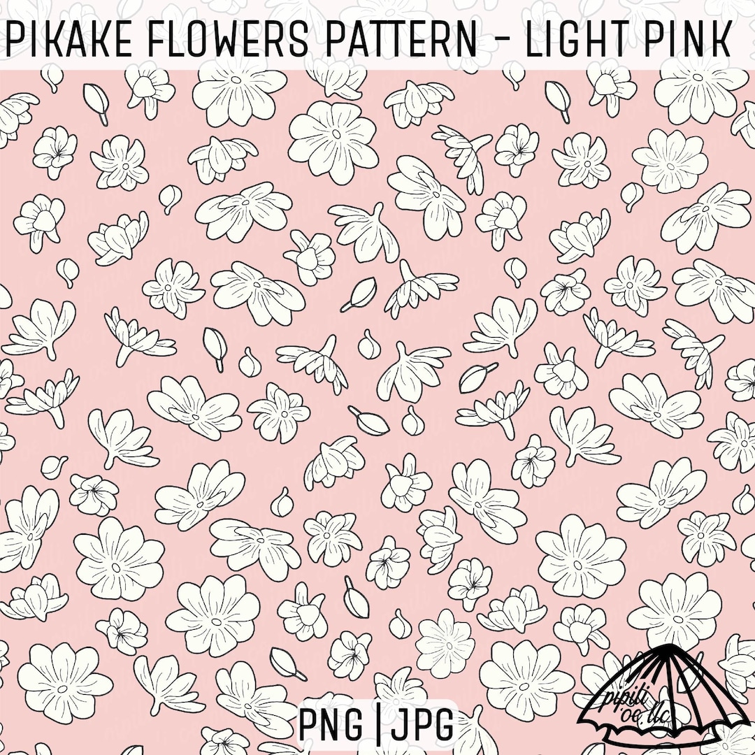 Pikake Flowers Pattern - Light Pink - Hawaii Seamless Pattern - Hawaii ...