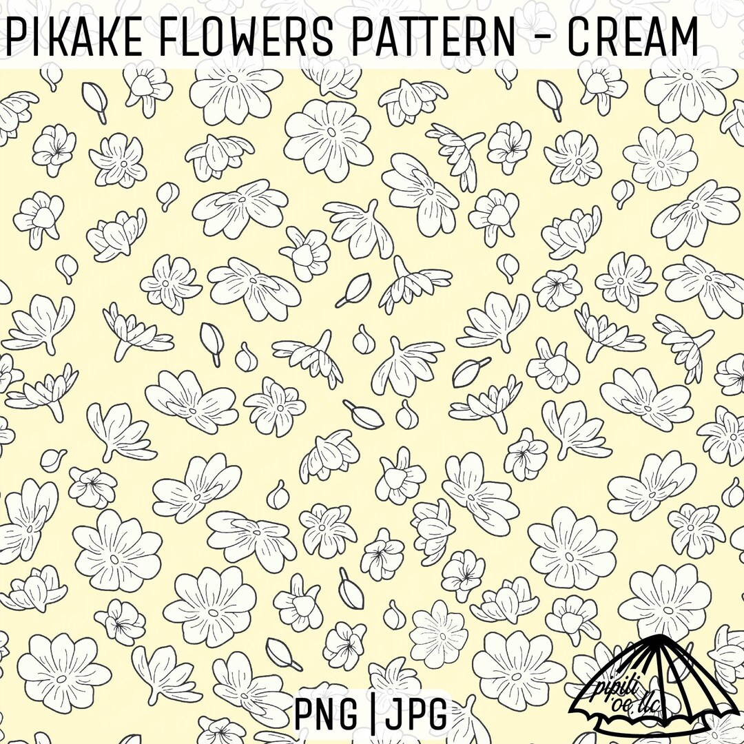 Pikake Flowers Pattern Cream Hawaii Seamless Pattern Hawaii Sublimation ...