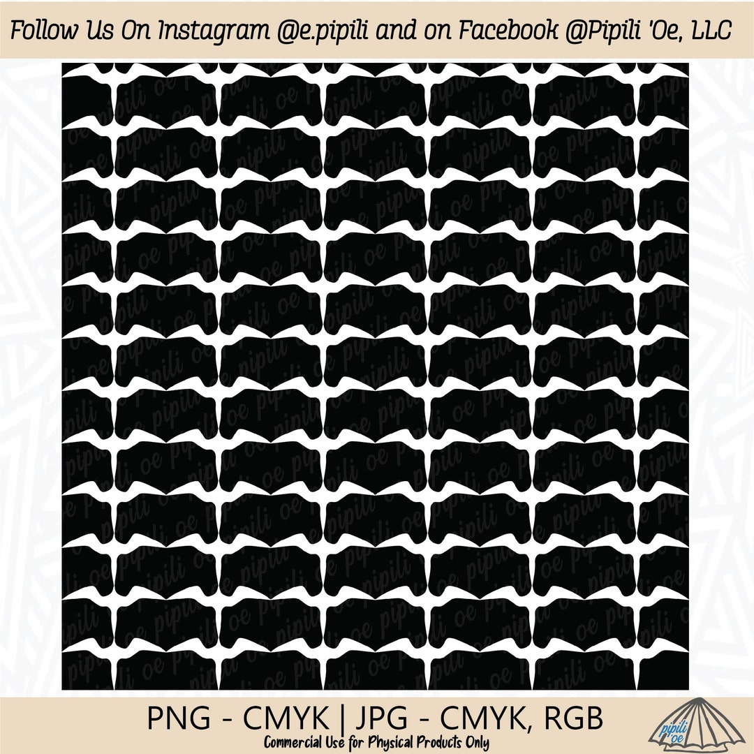 Iwa Bird Black and White Pattern - Black - Iwa Birds Seamless Pattern ...