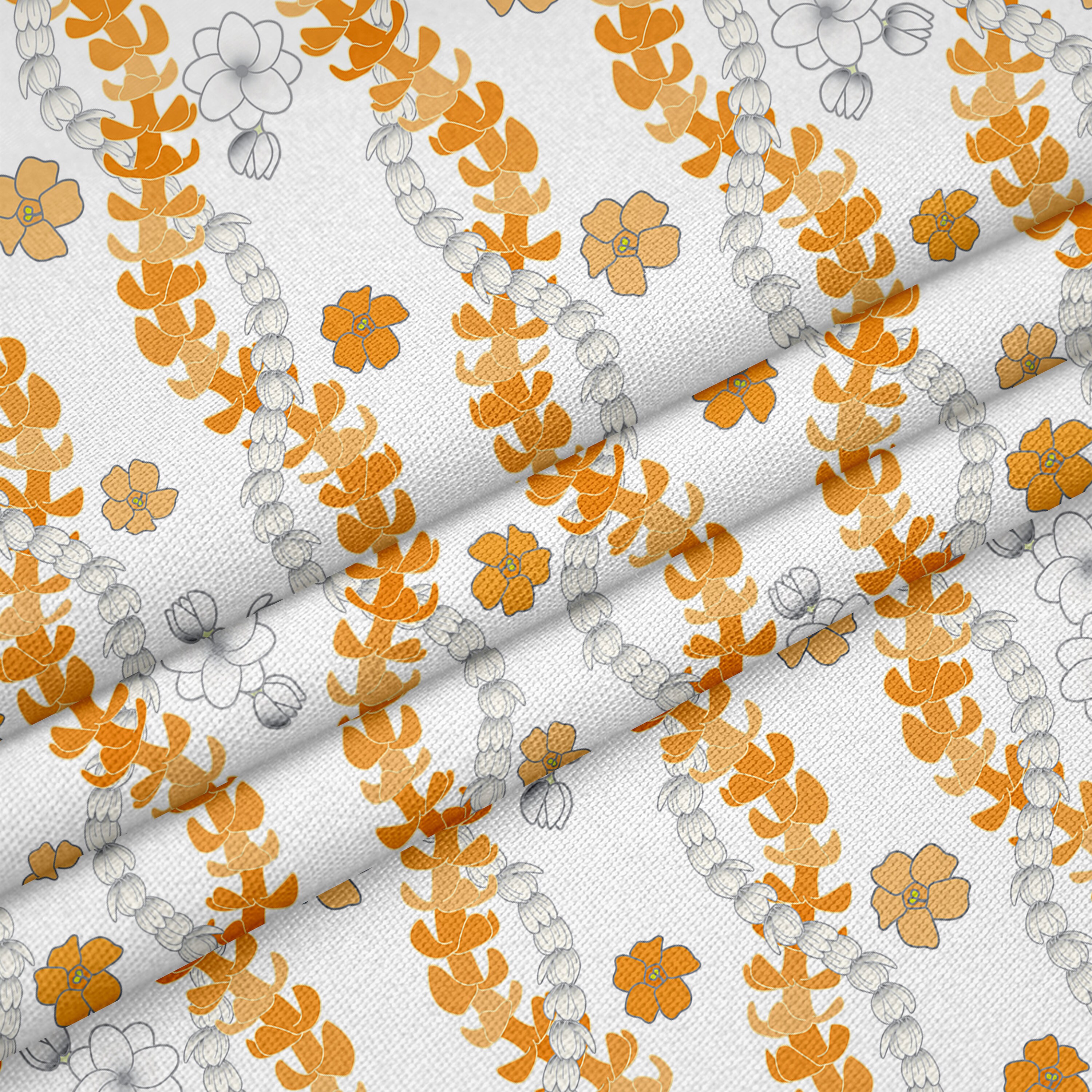 Pikake and Puakenikeni Lei Pattern White Pikake Lei Seamless Repeating ...