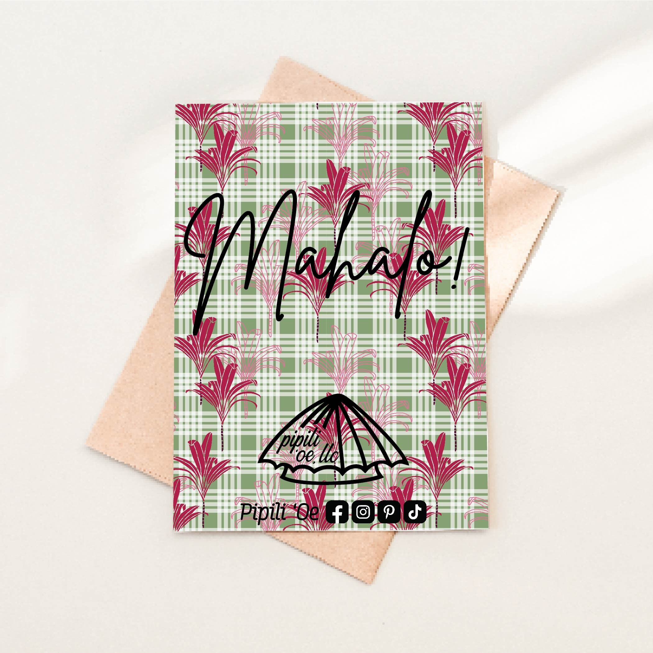 Red Ti Leaf Palaka Pattern PNG Seamless Repeating PNG Tropical Plant ...