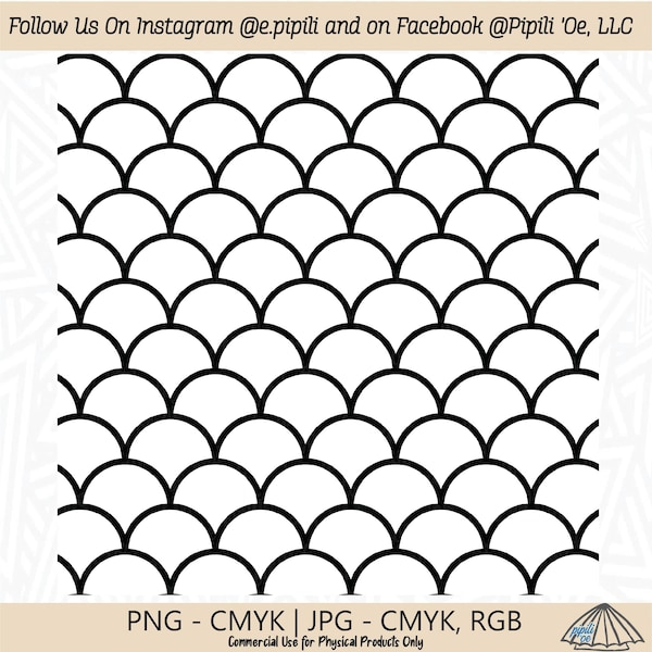 Fish Scale Stencil - Etsy