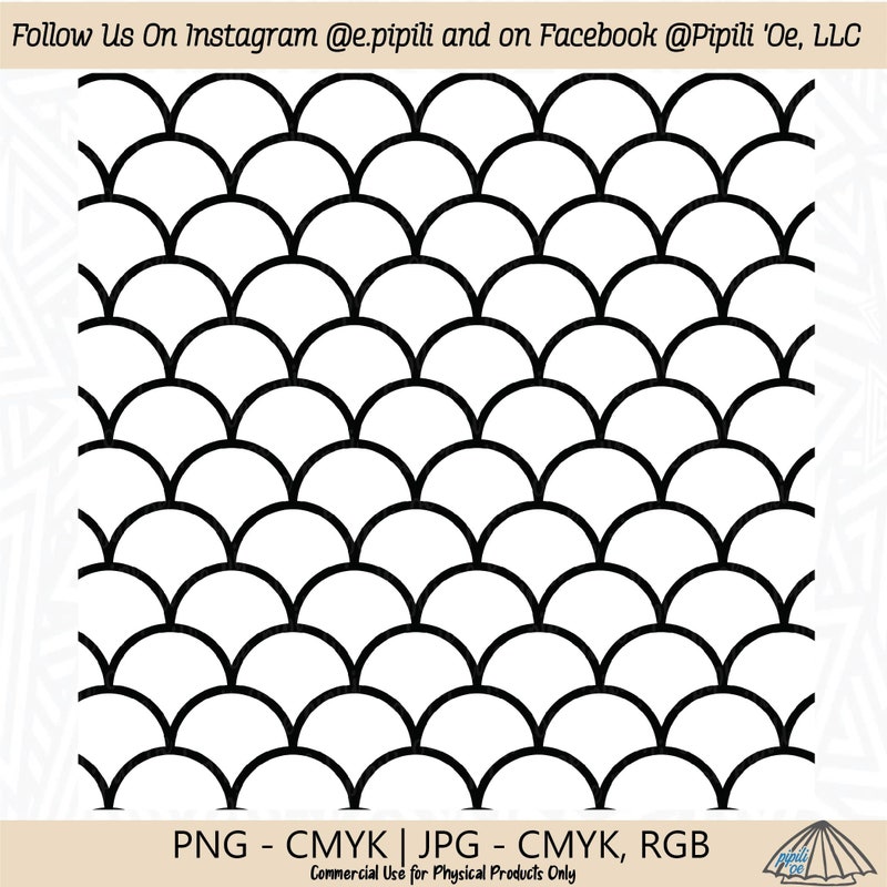 Fish Scale Stencil - Etsy