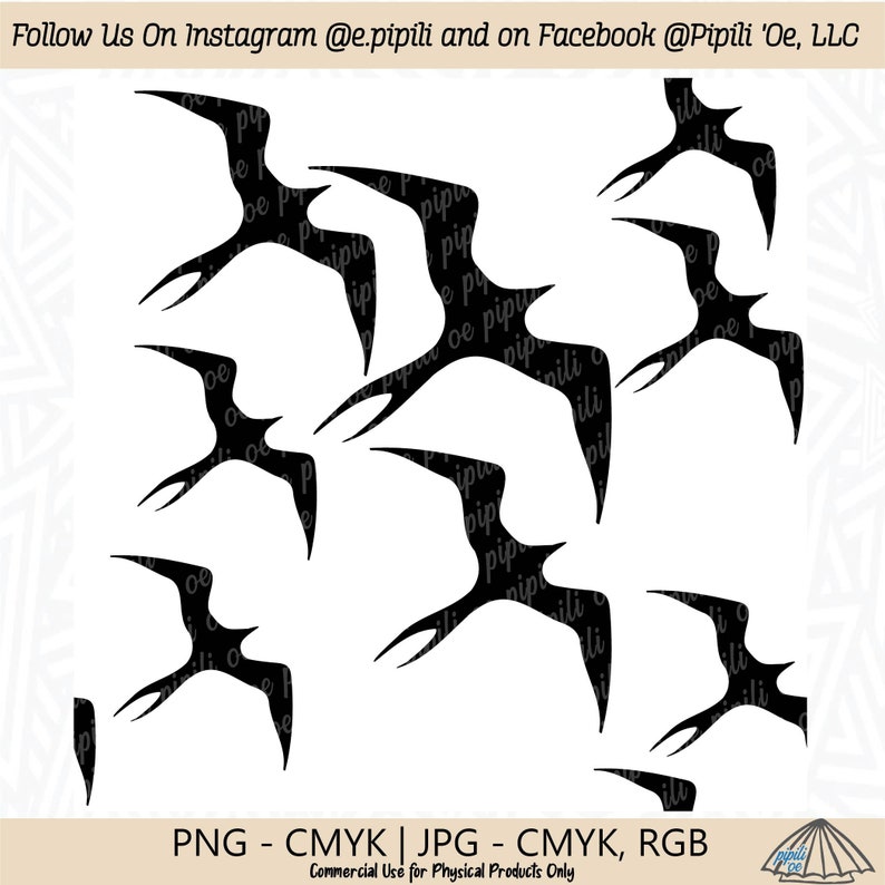 Iwa Birds in Flight Repeating Pattern - Iwa Birds Seamless Pattern ...